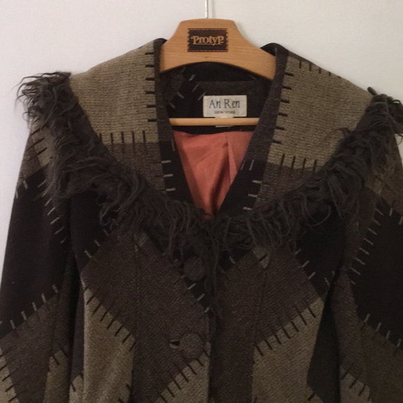 An Ren | Jackets & Coats | An Ren Long Coat W Fo Fur Trim | Poshmark